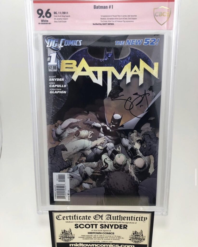 Batman 1 (New 52), CBCS 9.6 Verified Signature | The Toy Smiths